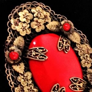 Vintage | Jewelry | Vintage Max Neiger Art Deco Czech Glass Brooch ...